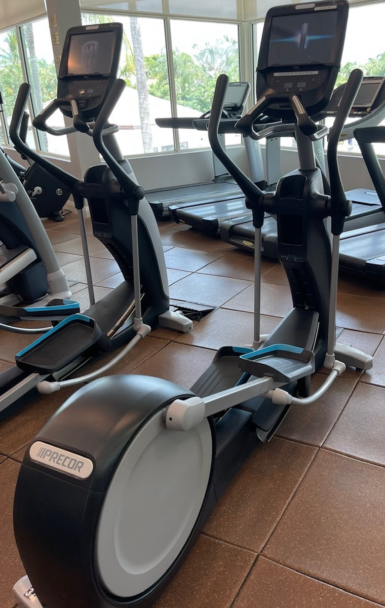 Precor EFX 885 Elliptical w/Converging Crossramp with p82 Console, Ref ...